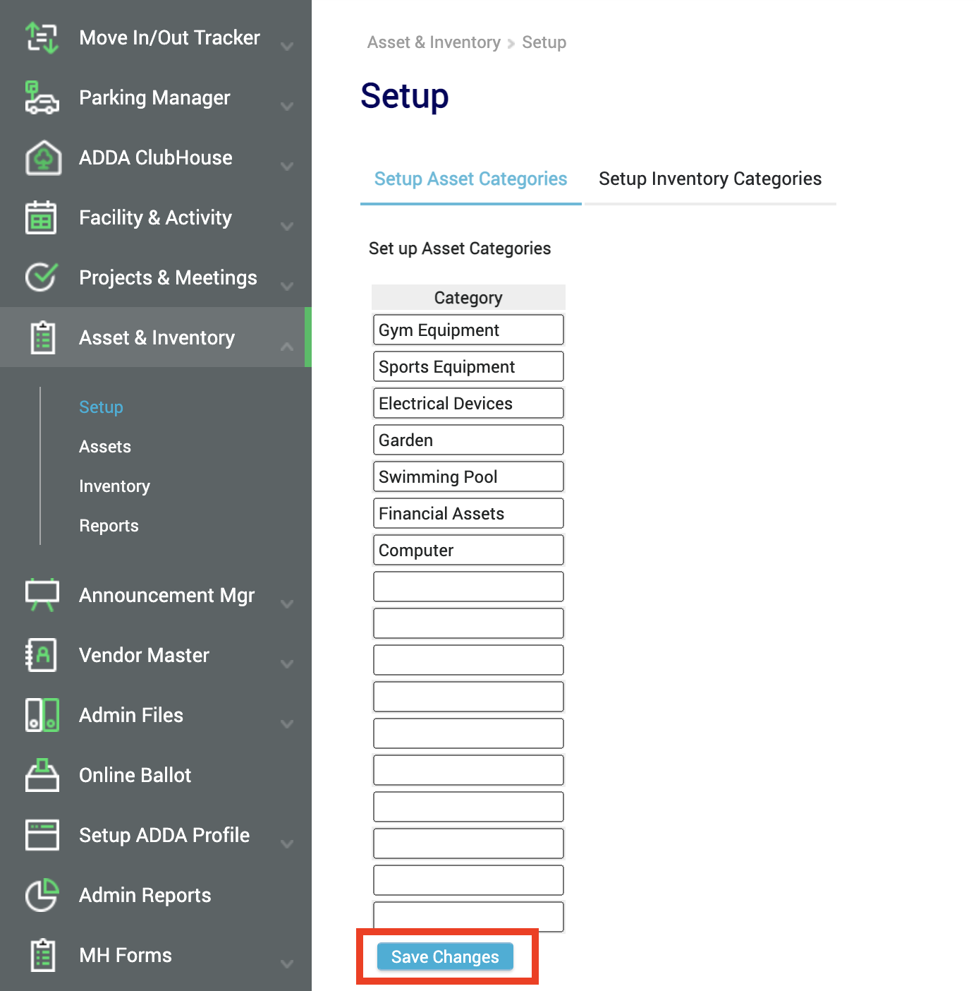 How to add Assets on ADDA?