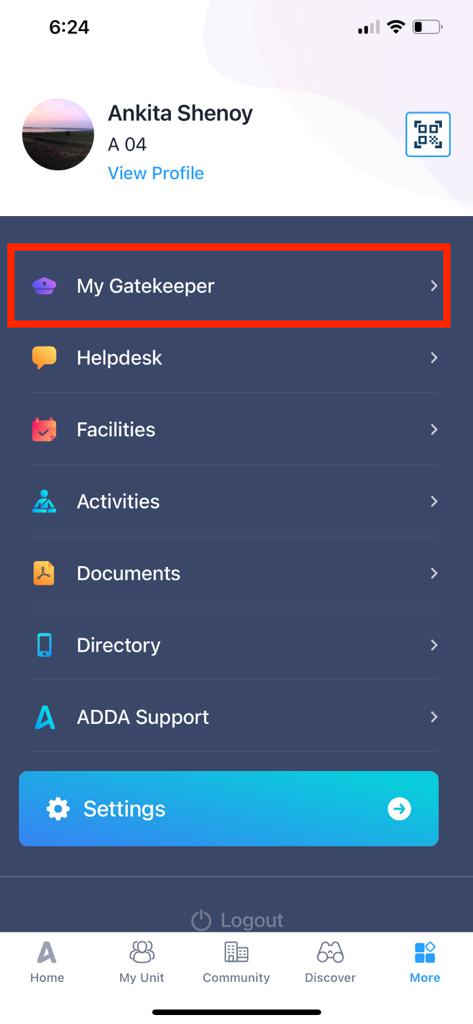 How to enable or disable Auto Approval of visitors using the ADDA App?
