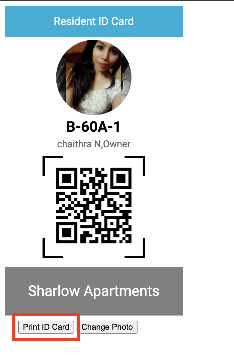 How to view and print Resident ID card?