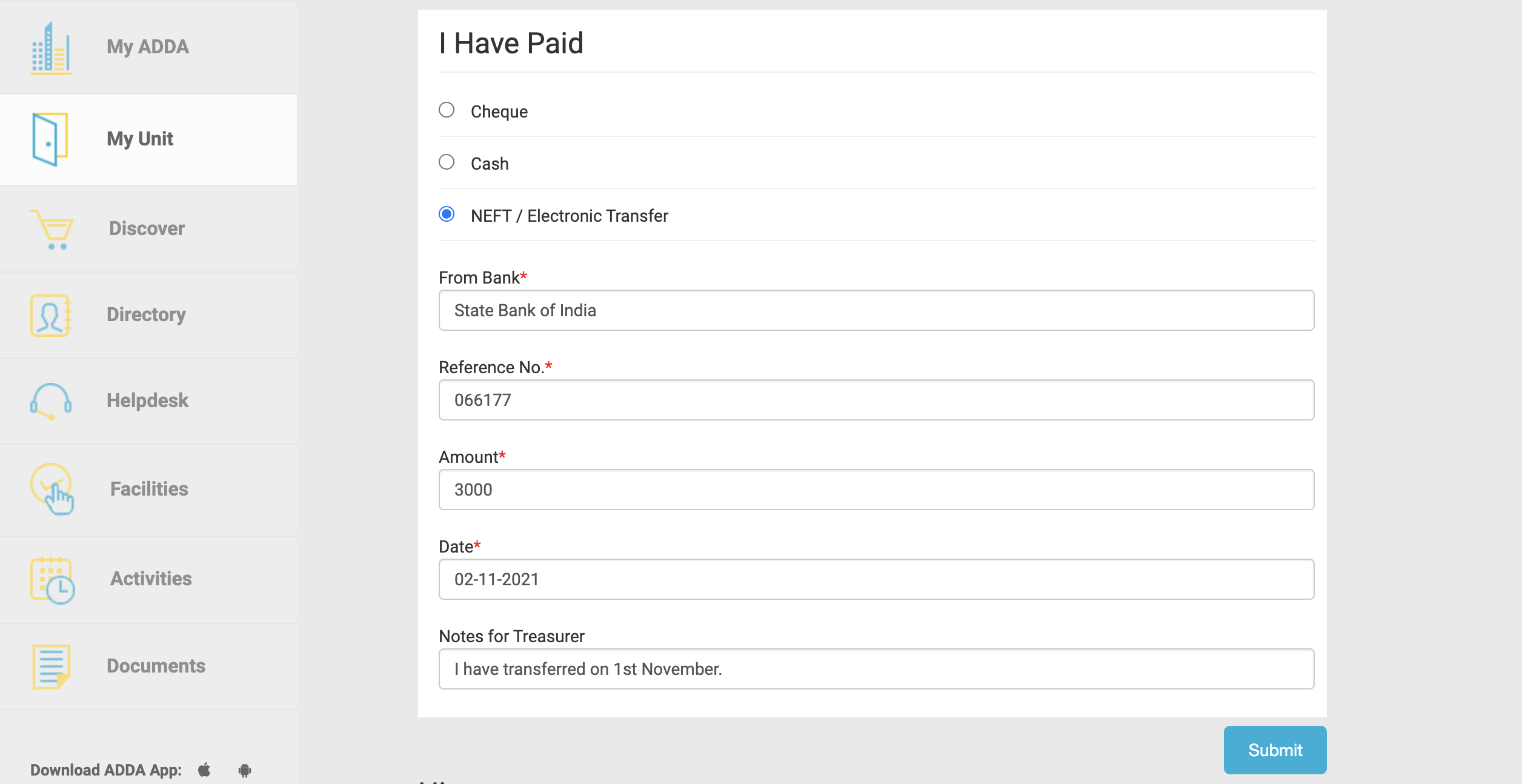 What is the 'Already Paid' option and how can I use it?