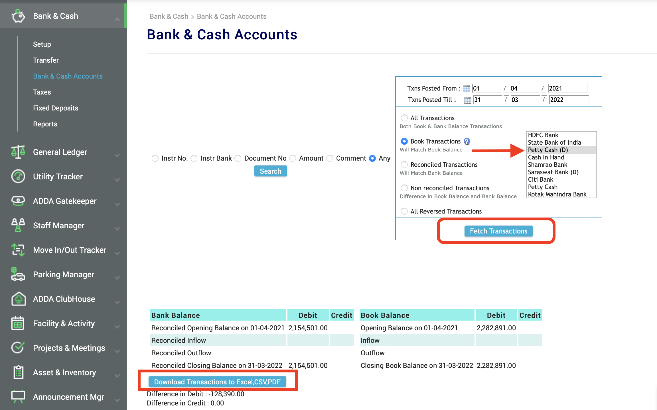 How to view the Cash Book?