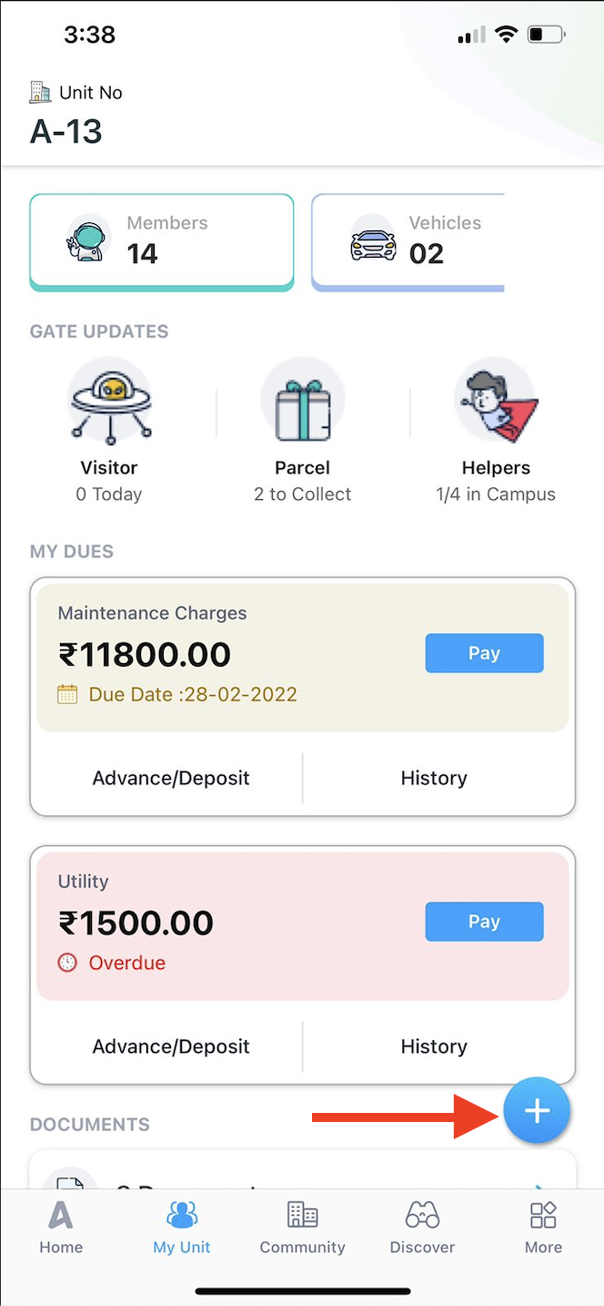 How to add expected visitor using the ADDA App?