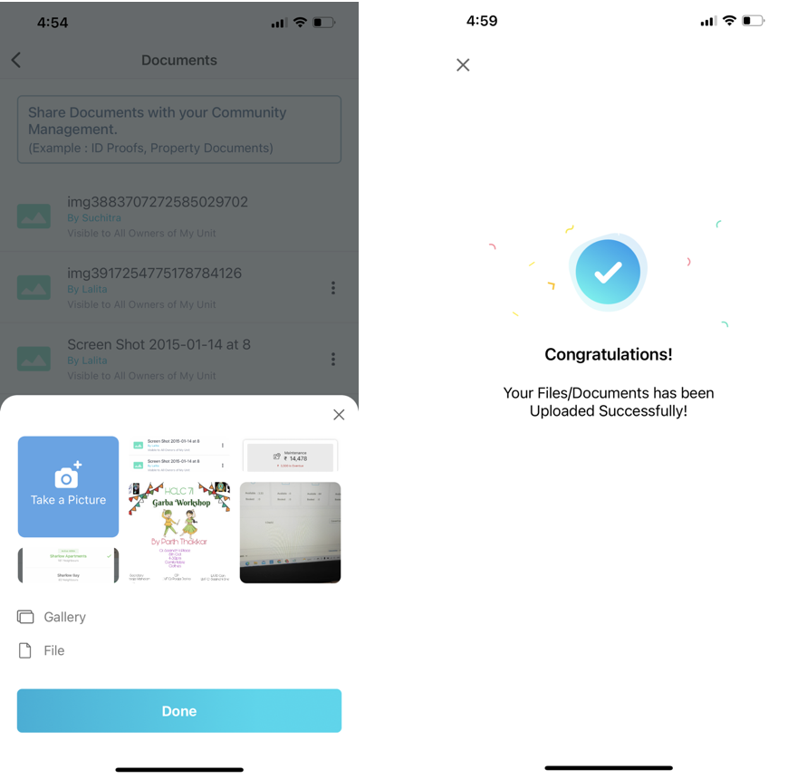 How to upload documents to your unit using the ADDA App?
